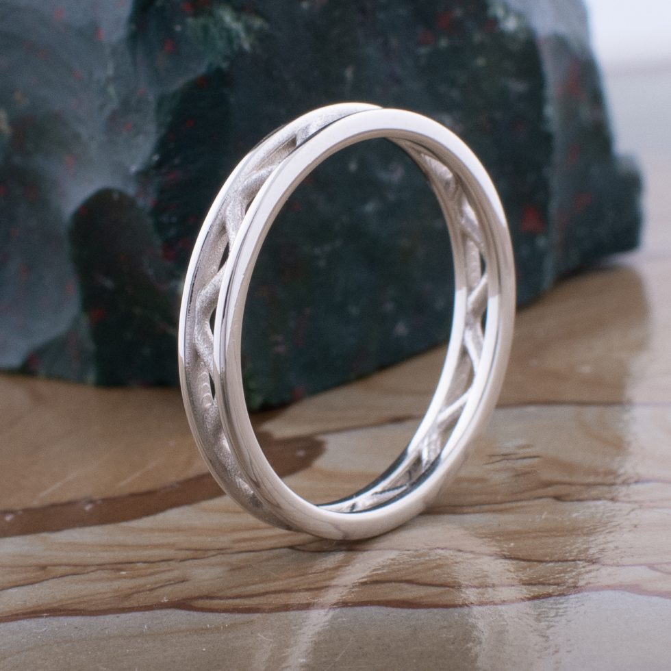 Stackable Ring Matté Wave - Teneff Jewelry