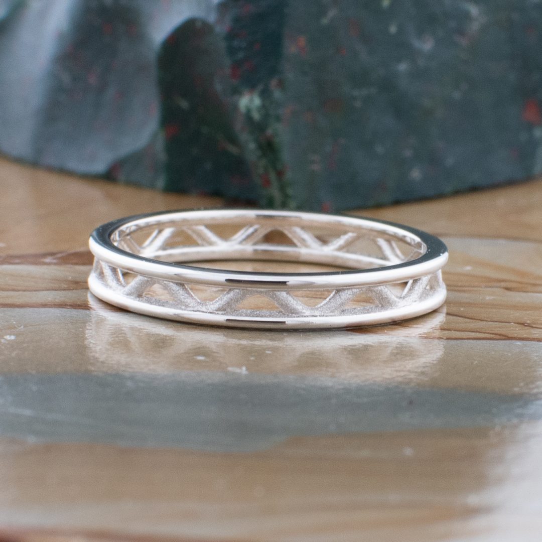 Stackable Ring Matté Wave - Teneff Jewelry