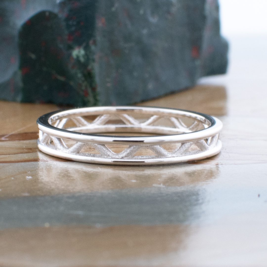 Stackable Ring Matté Wave - Teneff Jewelry