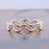 Stackable Ring Offset Crescent - Teneff Jewelry