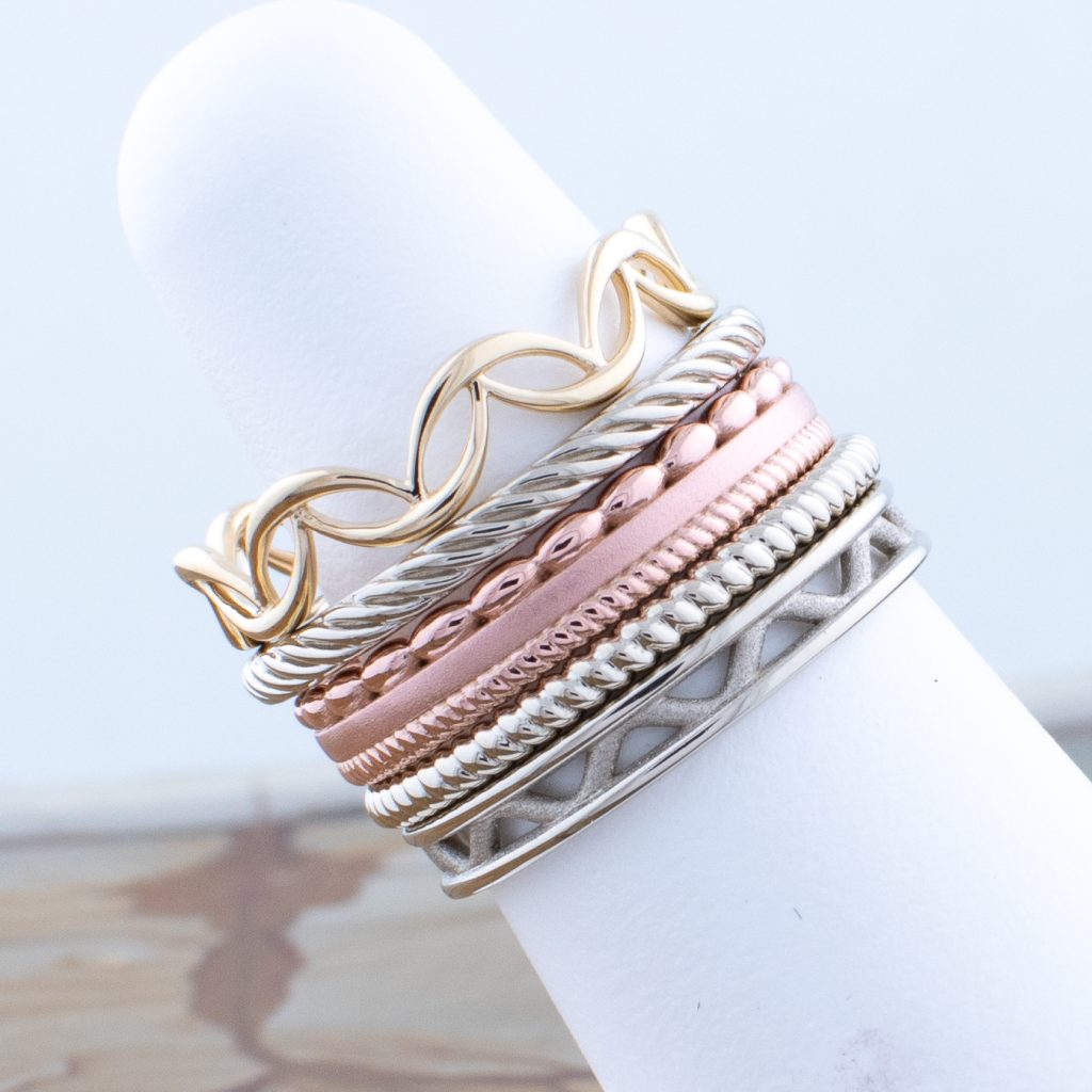 Stackable Ring Offset Crescent - Teneff Jewelry