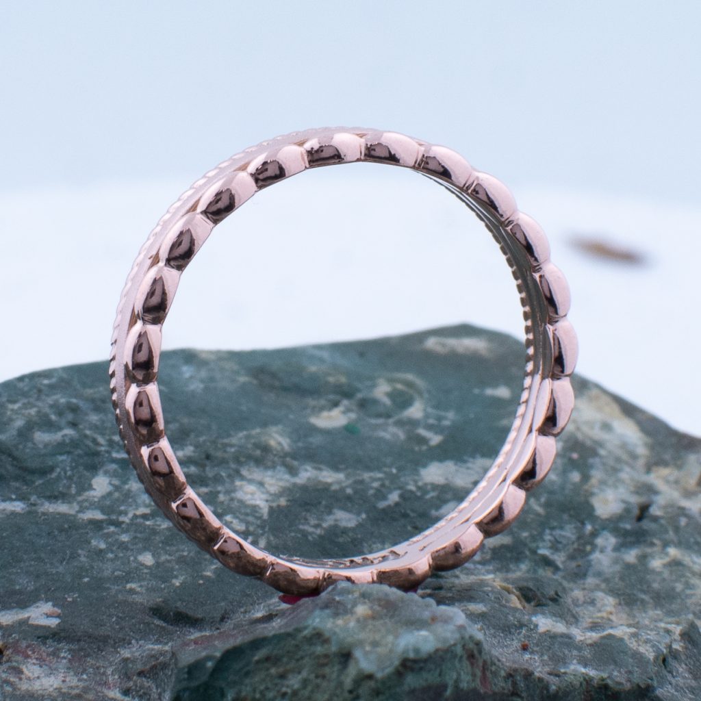 Stackable Ring Tri-Design - Teneff Jewelry