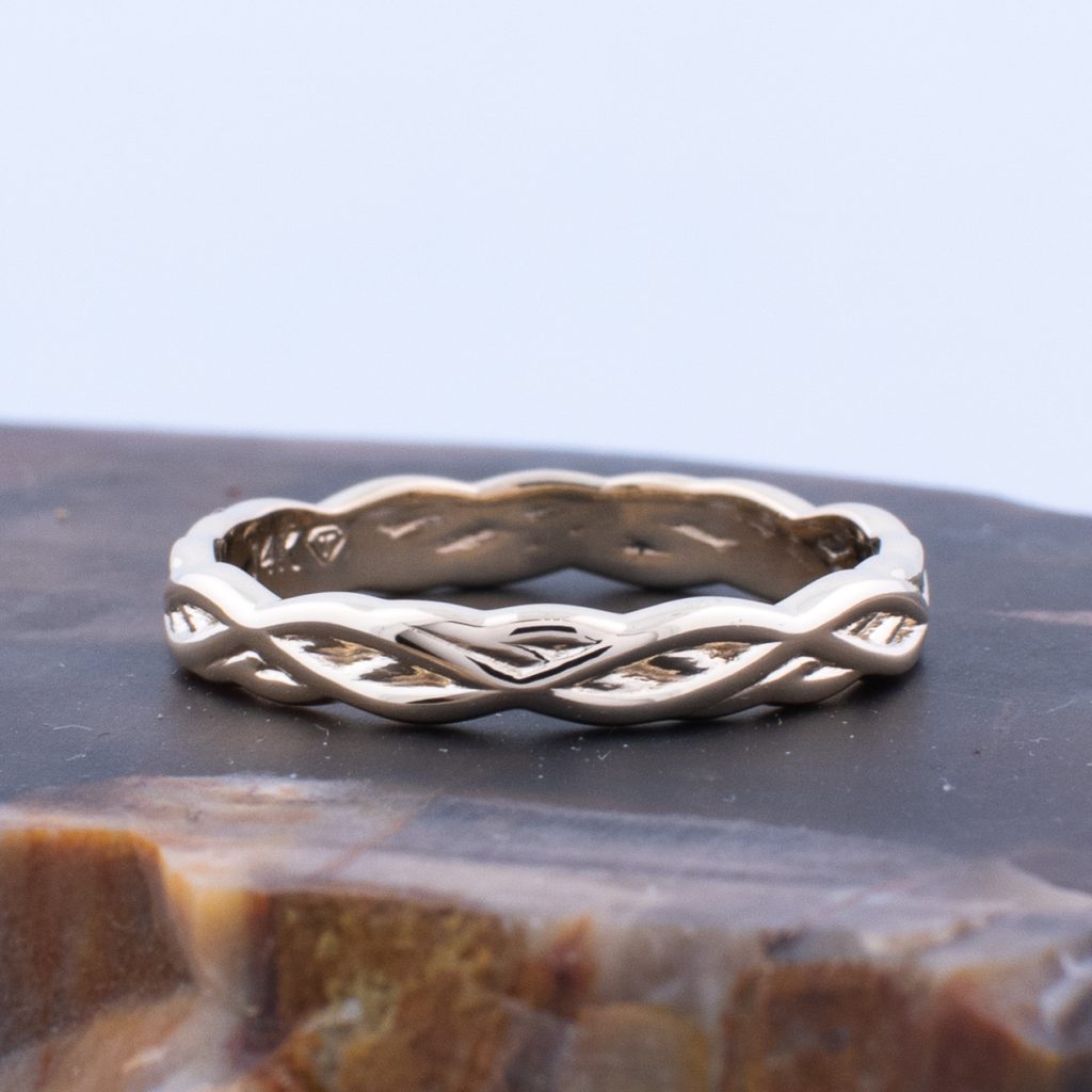 Stackable Ring Four-Strand Weave - Teneff Jewelry