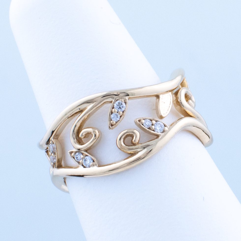 Leaves & Scrolls Ring - Teneff Jewelry