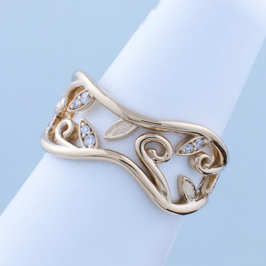 Leaves & Scrolls Ring - Teneff Jewelry